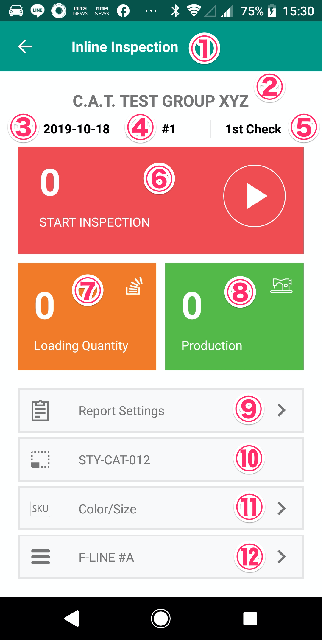 Inspection procedure (INLINE inspection) – ITOHEN-IDAS